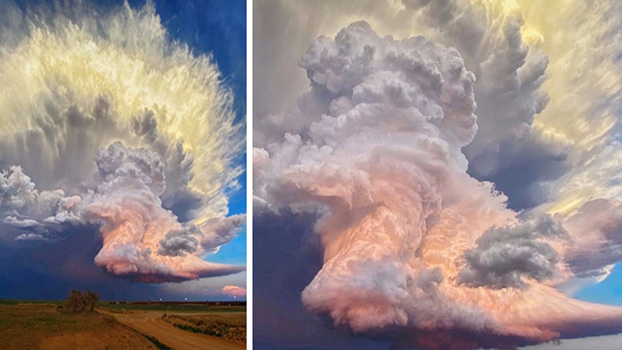 Texas Sky Ignites: Amateur Photographer Captures Explosive Storm Cloud ...