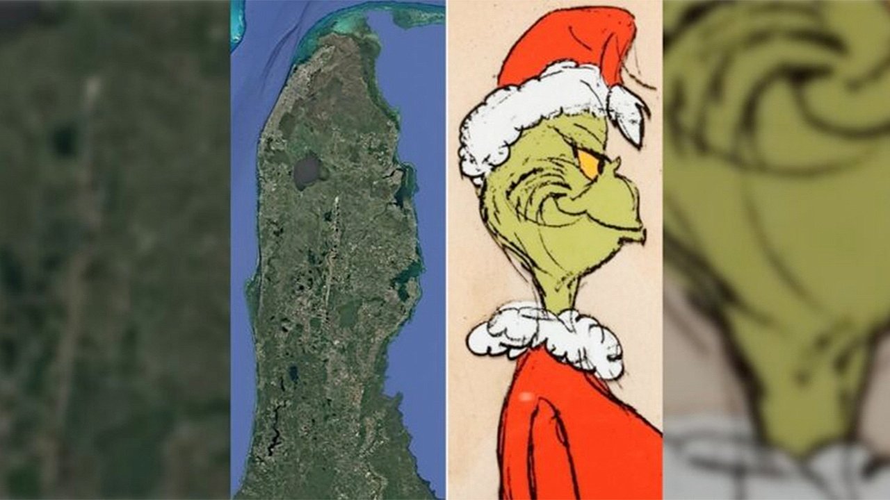 When Florida Is Turned Upside Down, the Grinch Appears: A Viral ...
